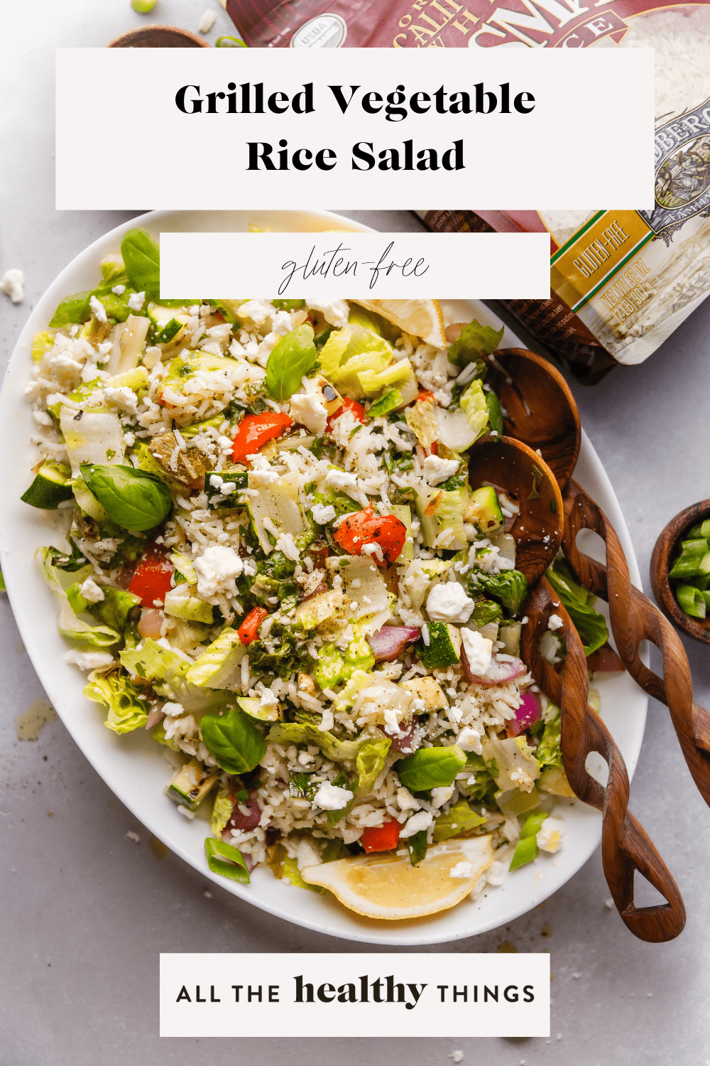 Grilled Vegetable and Rice Salad - All the Healthy Things