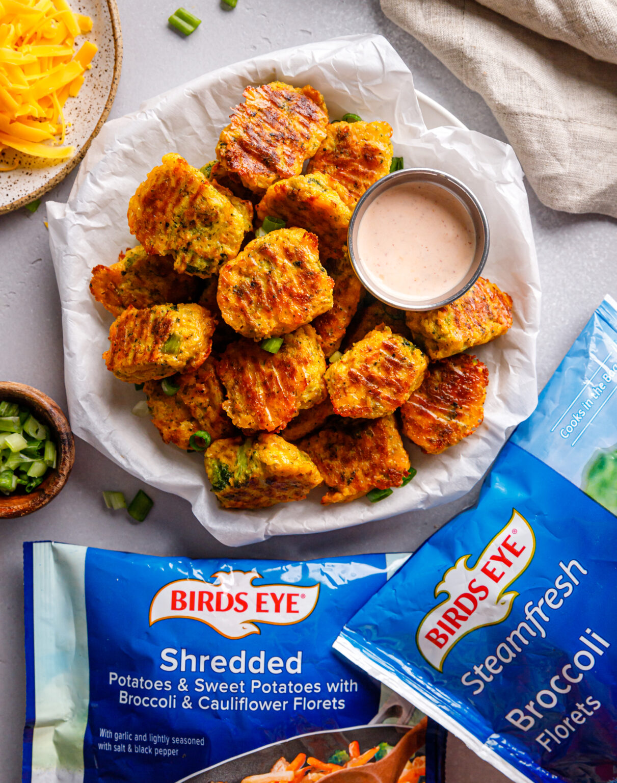 Broccoli Cheddar Tots - All the Healthy Things