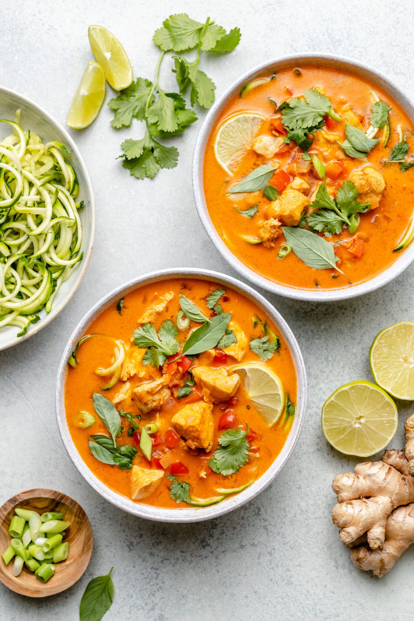 Red Curry Chicken Soup - All the Healthy Things