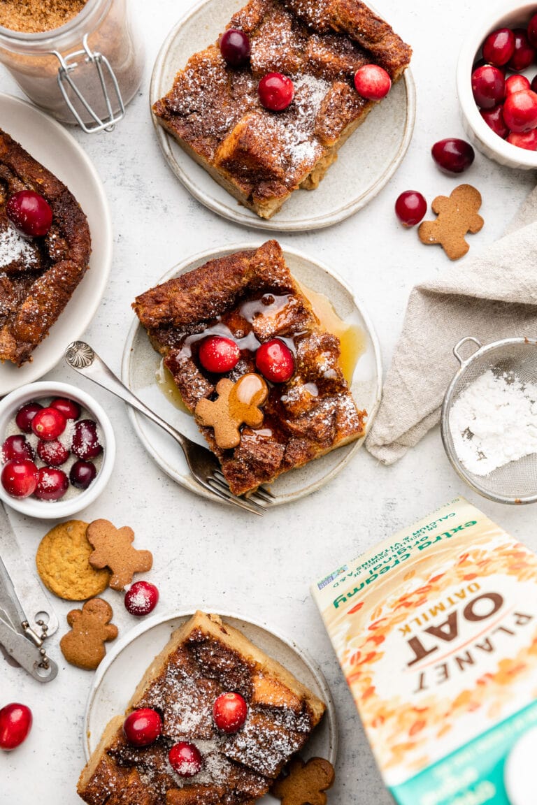 Gingerbread French Toast Casserole - All the Healthy Things