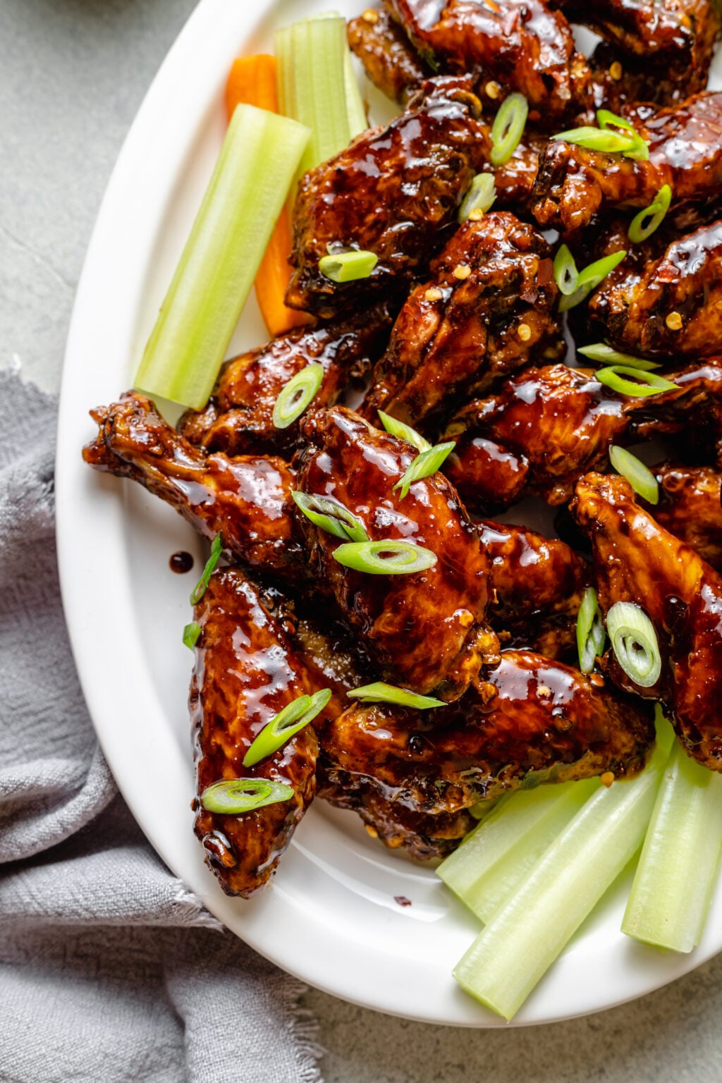 Sweet and Sticky Chicken Wings - All the Healthy Things