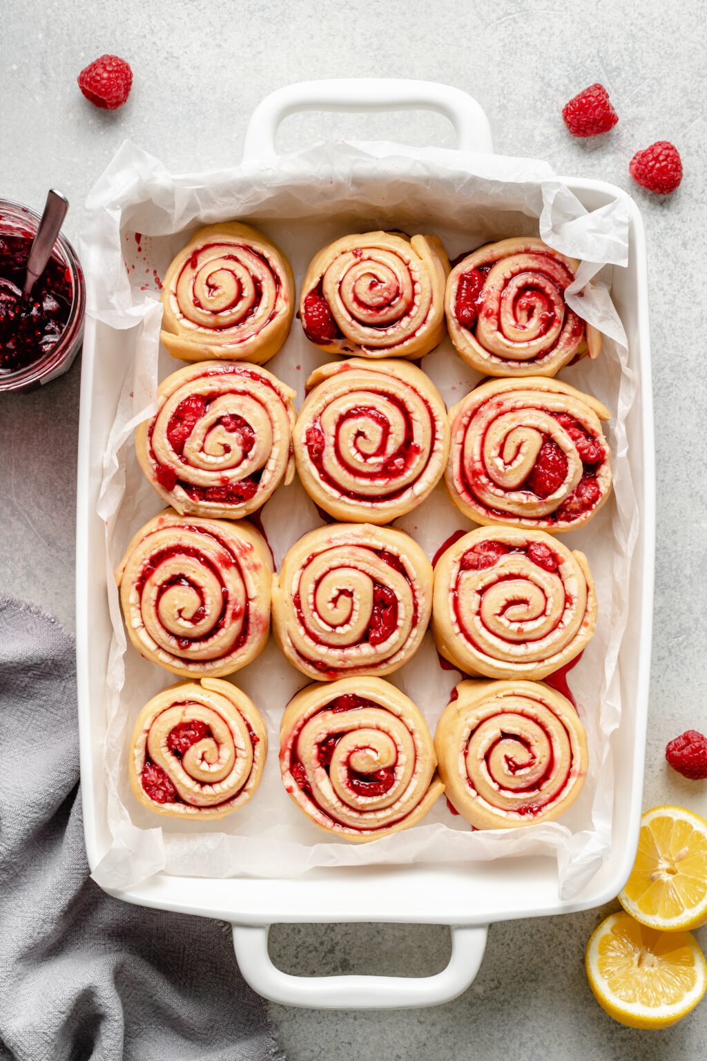 Raspberry Lemon Sweet Rolls - All the Healthy Things