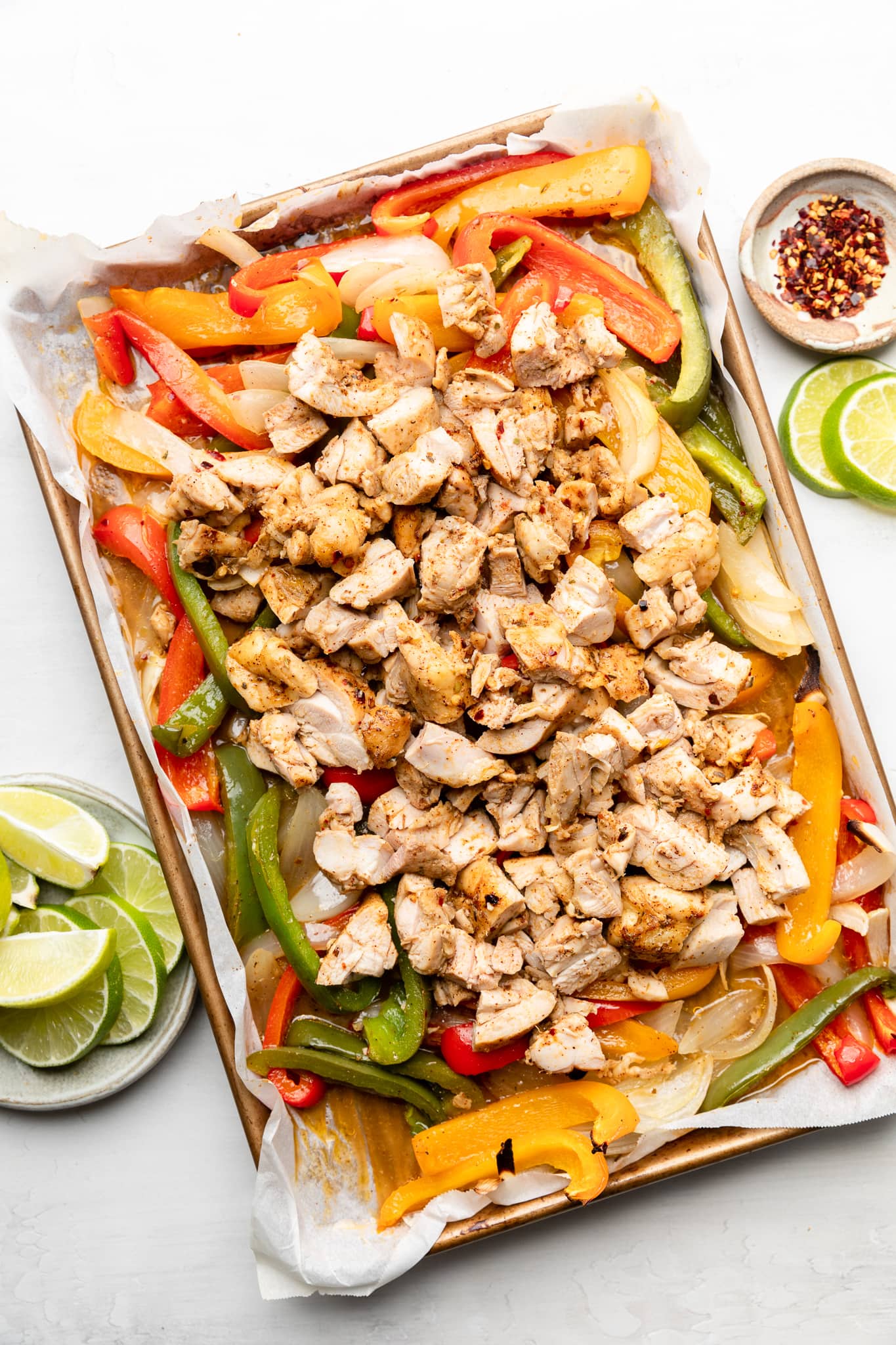 Sheet Pan Chicken Burrito Bowls All The Healthy Things