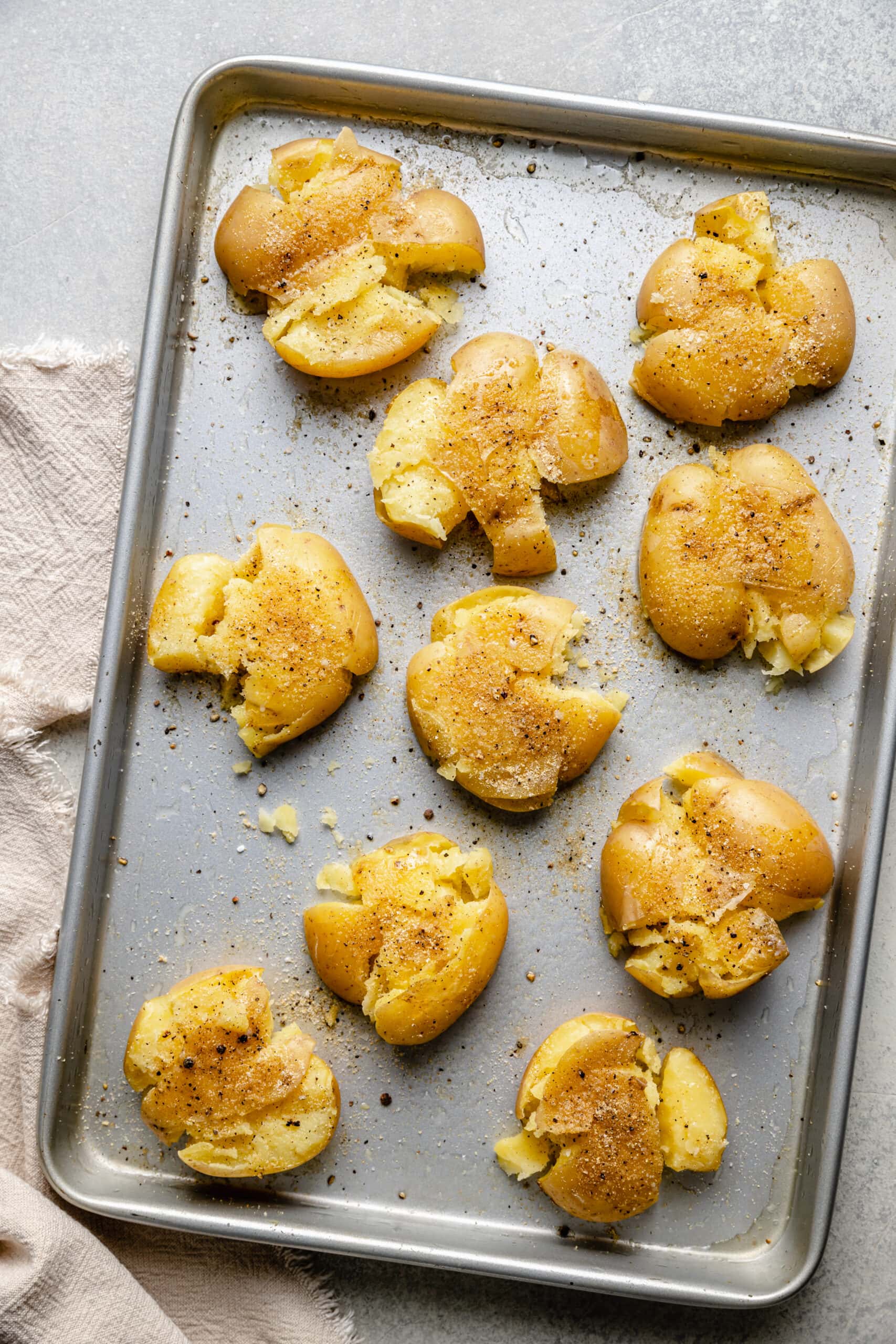 Crispy Smashed Potatoes - All the Healthy Things