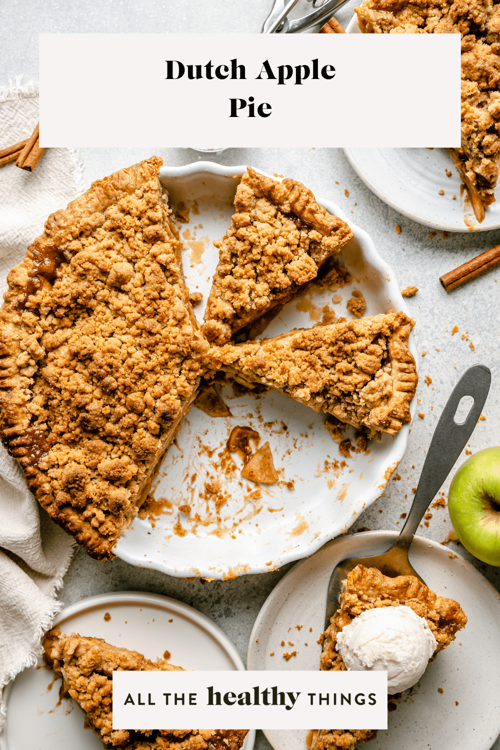 Dutch Apple Pie - All the Healthy Things