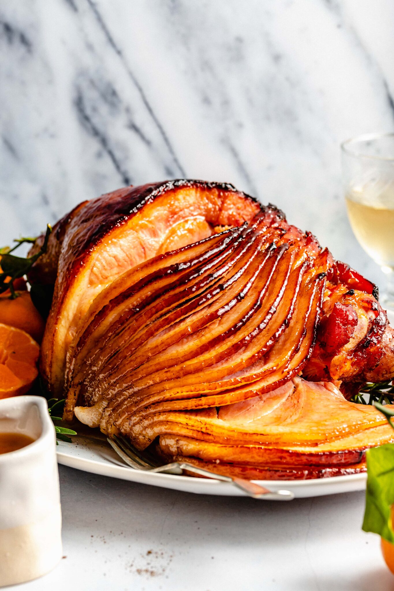 Maple Honey Glazed Ham - All the Healthy Things