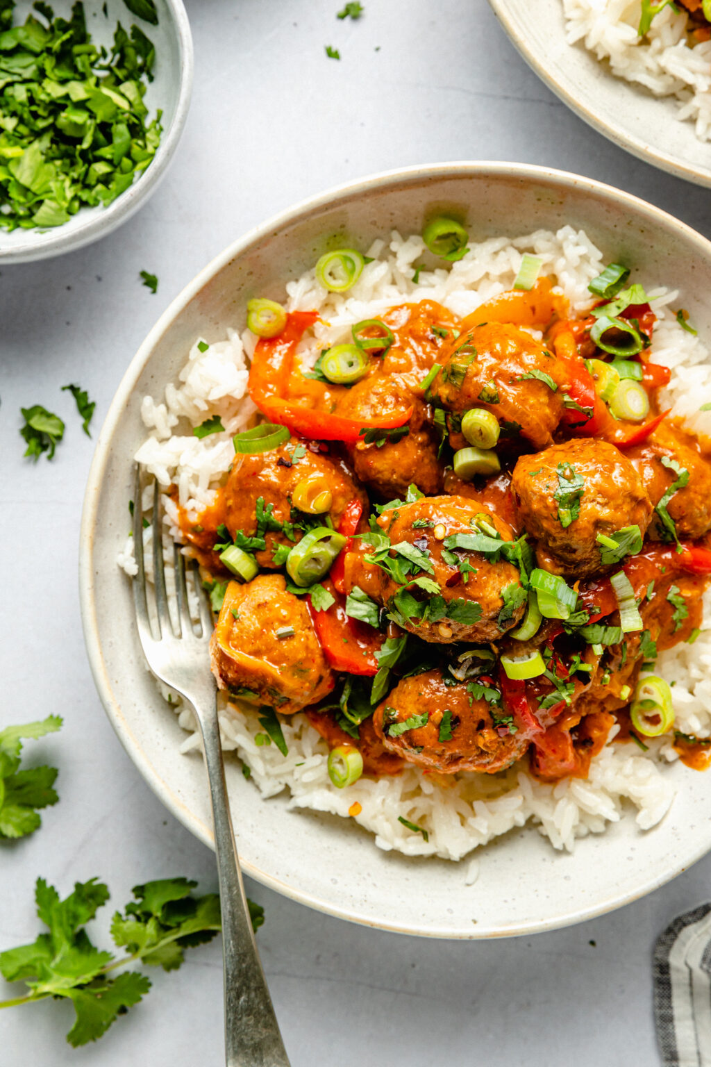 Red Curry Meatballs - All the Healthy Things