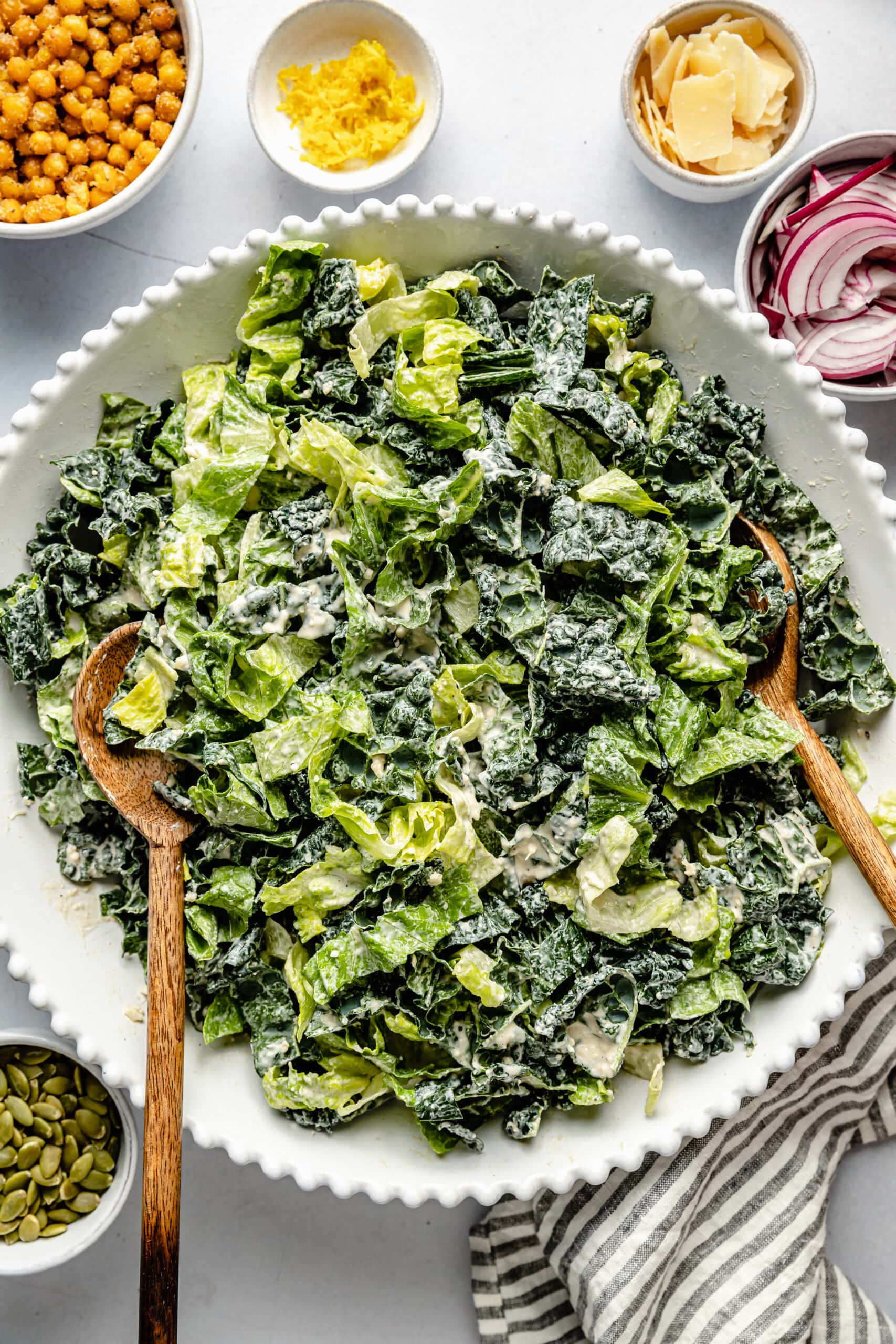 Kale Caesar Salad - All the Healthy Things
