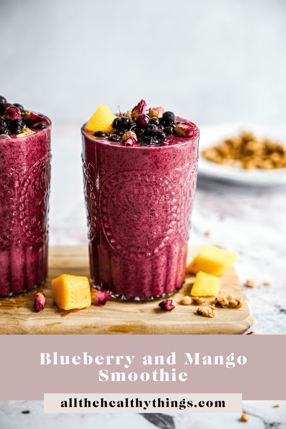 Blueberry Smoothie - All the Healthy Things