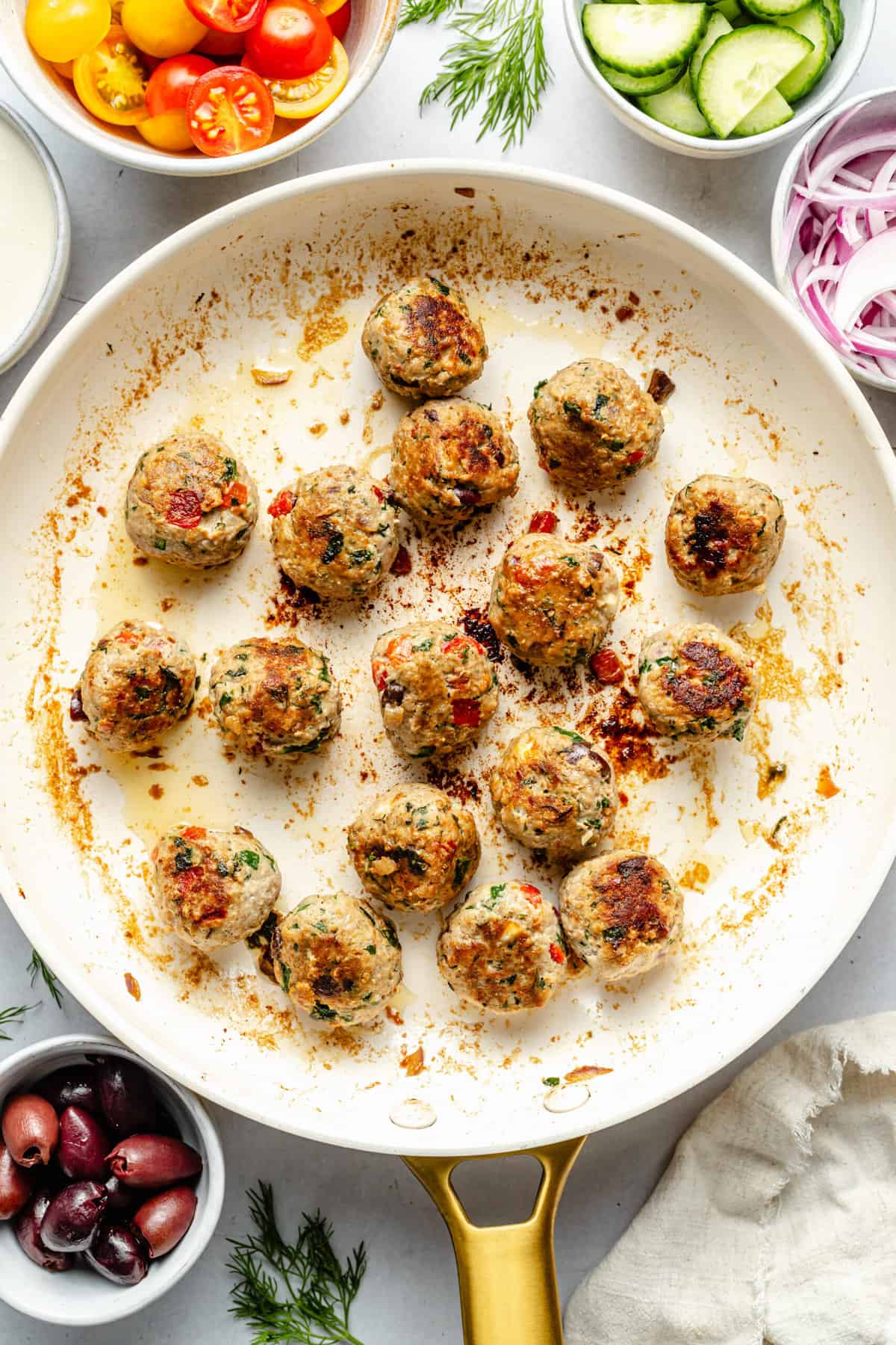 Greek Turkey Meatballs Recipe - All the Healthy Things