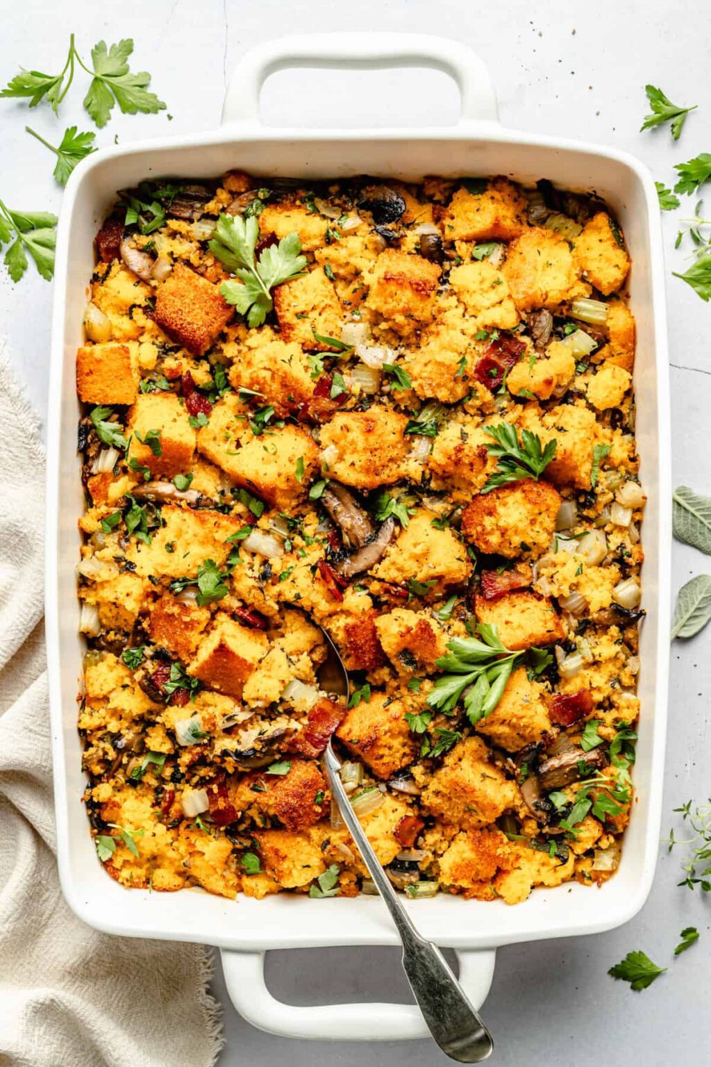 The Best Gluten Free Cornbread Stuffing - All the Healthy Things