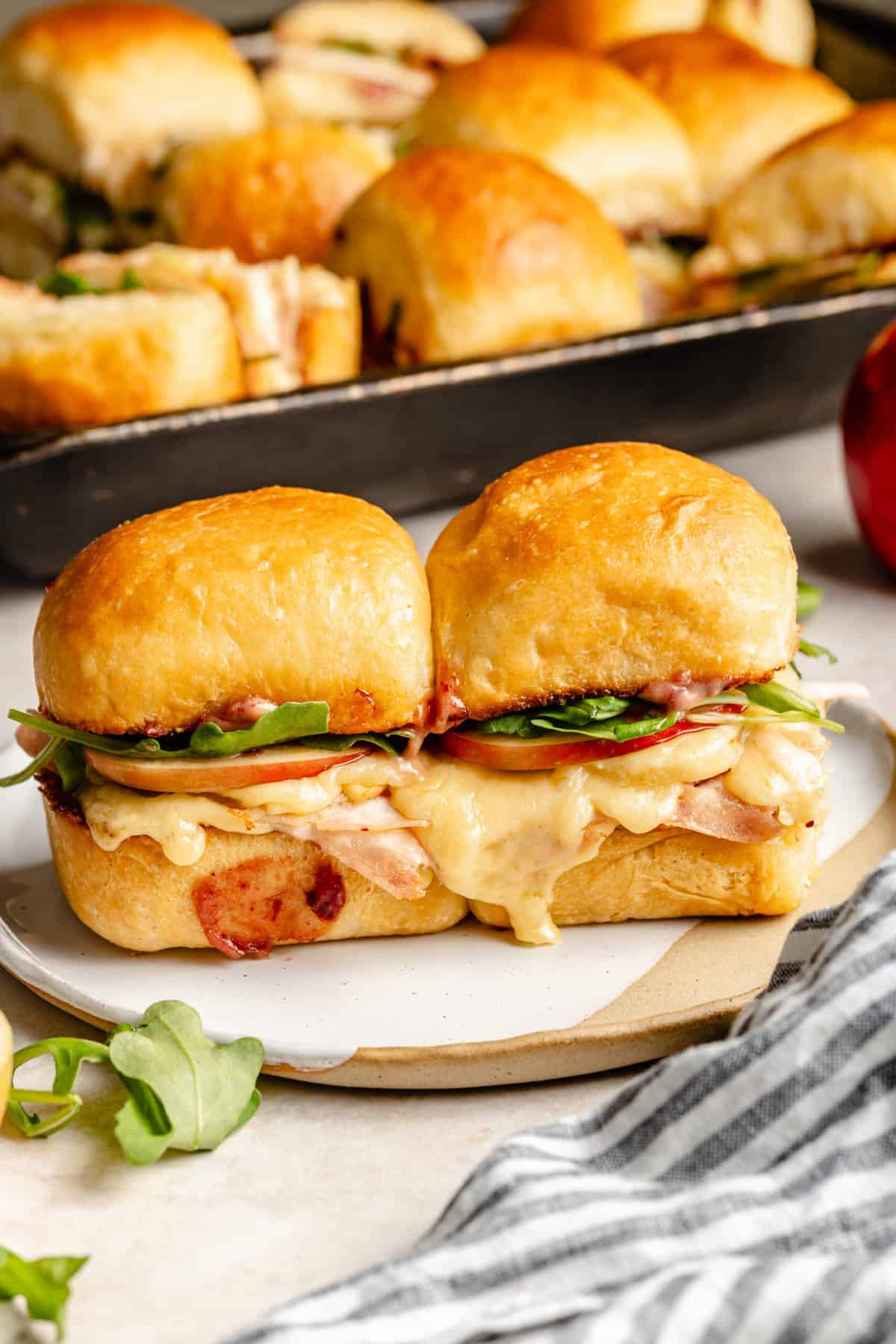 Turkey and Cheese Sliders with Delicious Cranberry Aioli - All the ...