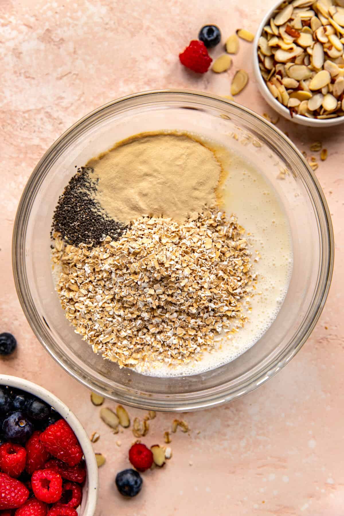 High Protein Overnight Oats - All the Healthy Things
