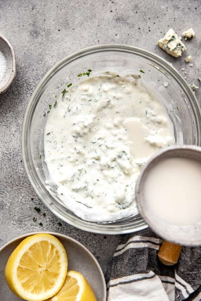 Homemade Blue Cheese Dressing - All the Healthy Things