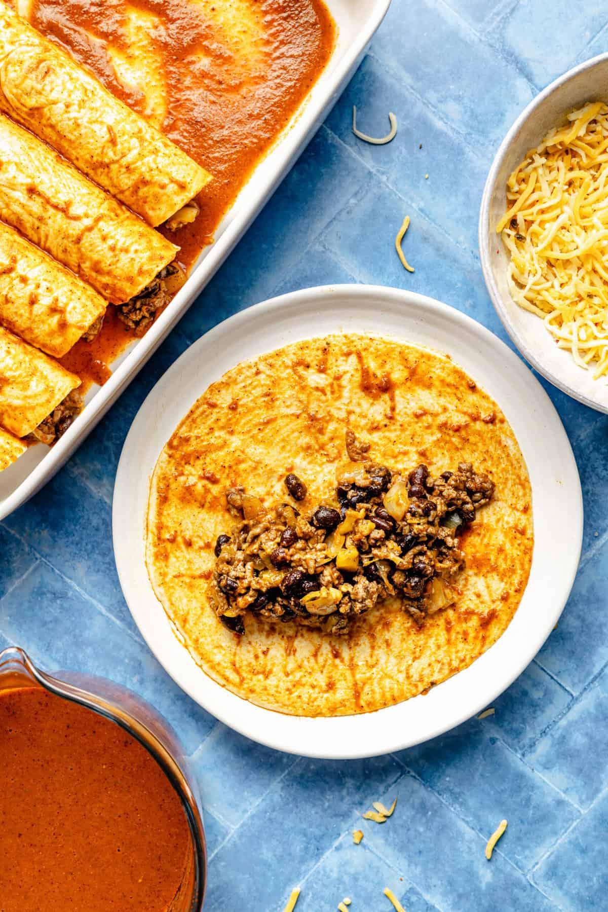 Easy Ground Beef Enchiladas All The Healthy Things