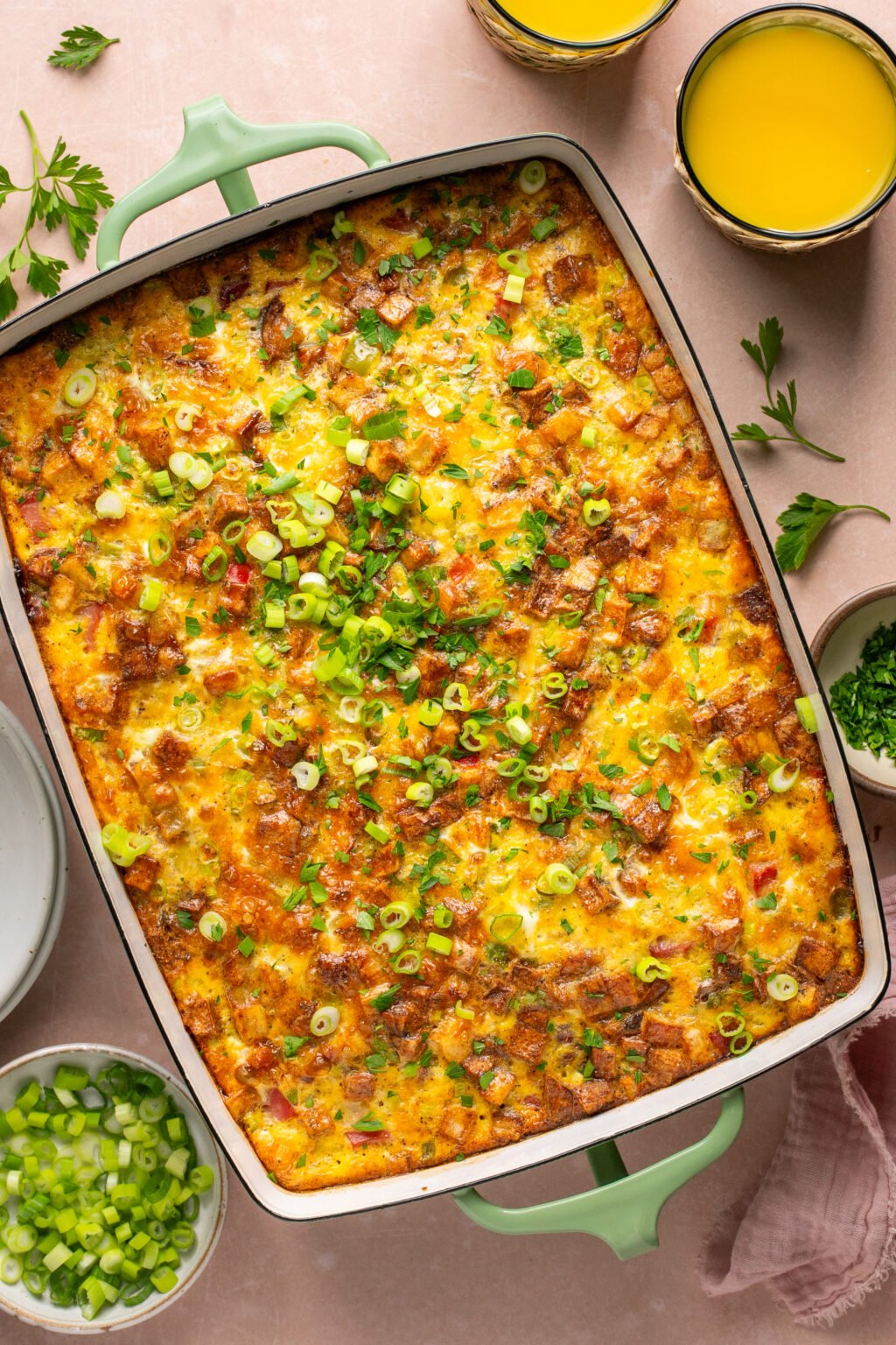 Breakfast Casserole with Ham - All the Healthy Things