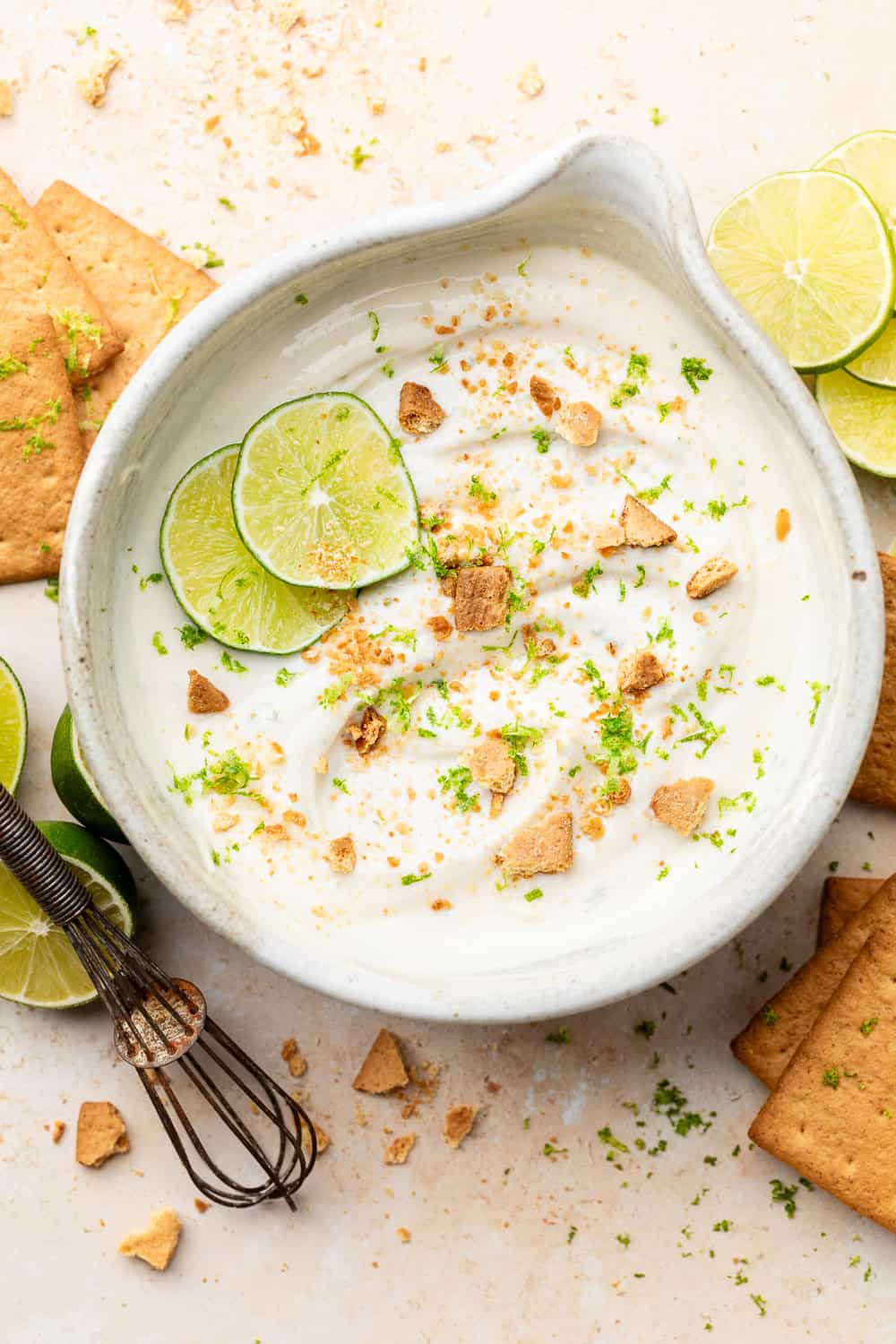 High Protein Key Lime Pie Dip - All the Healthy Things