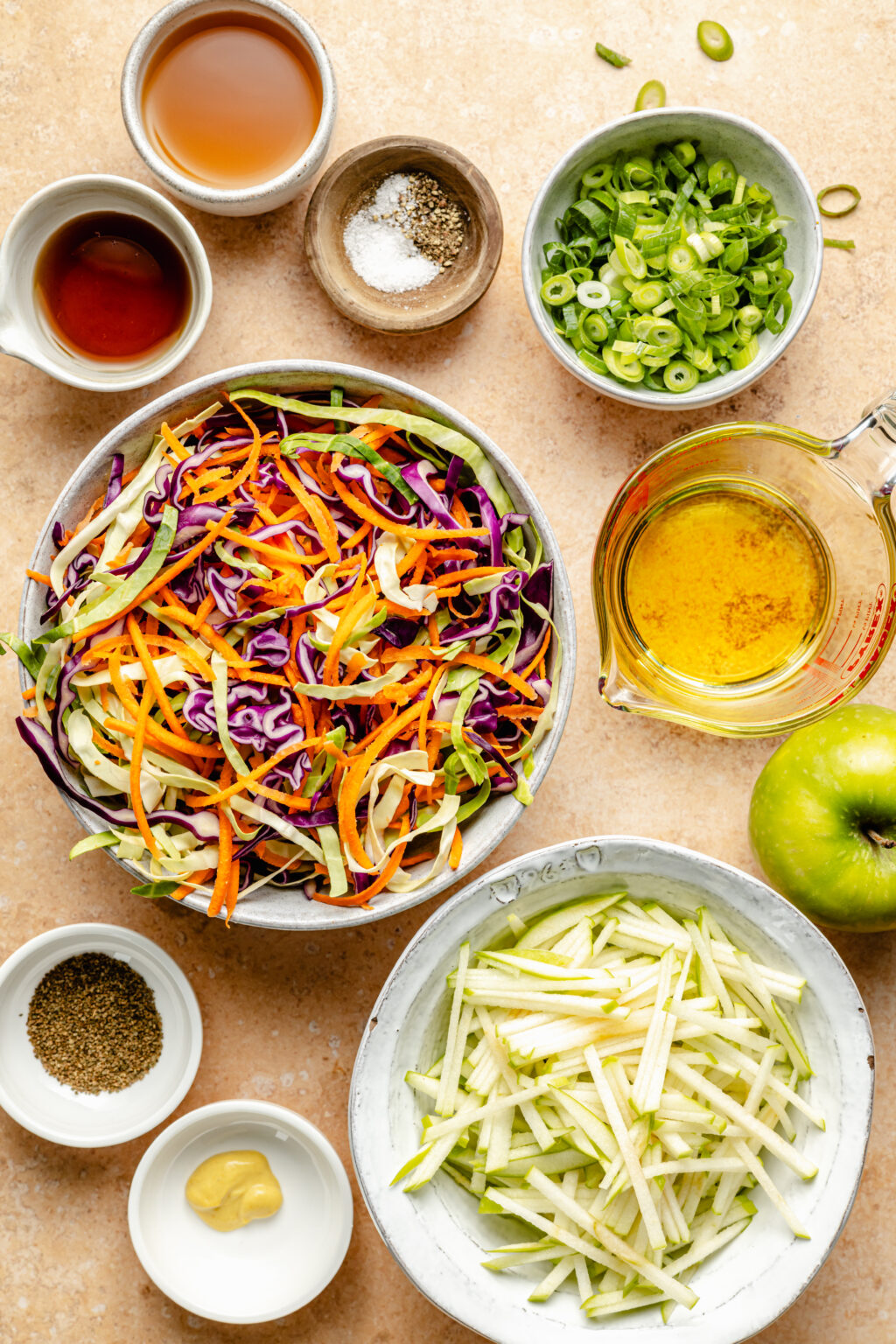Sweet and Tangy Apple Slaw - All the Healthy Things