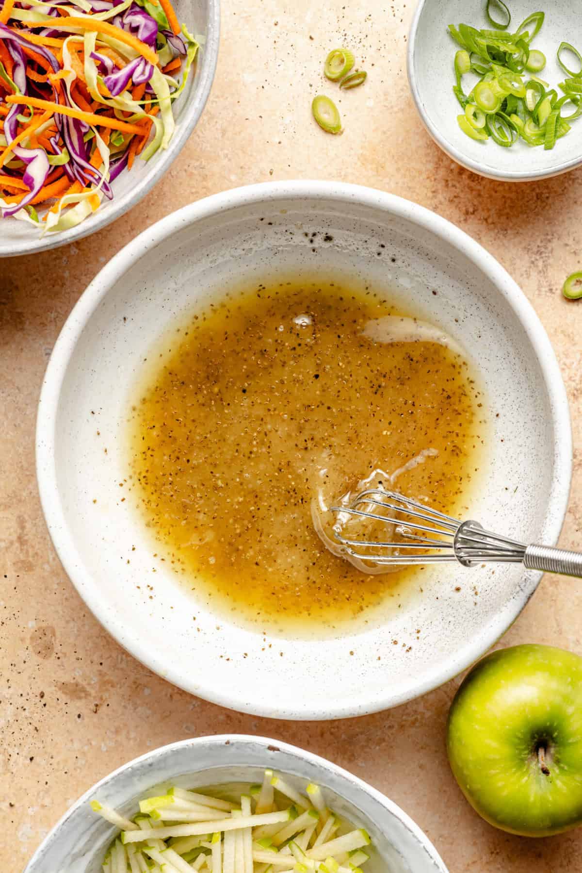 Sweet and Tangy Apple Slaw - All the Healthy Things