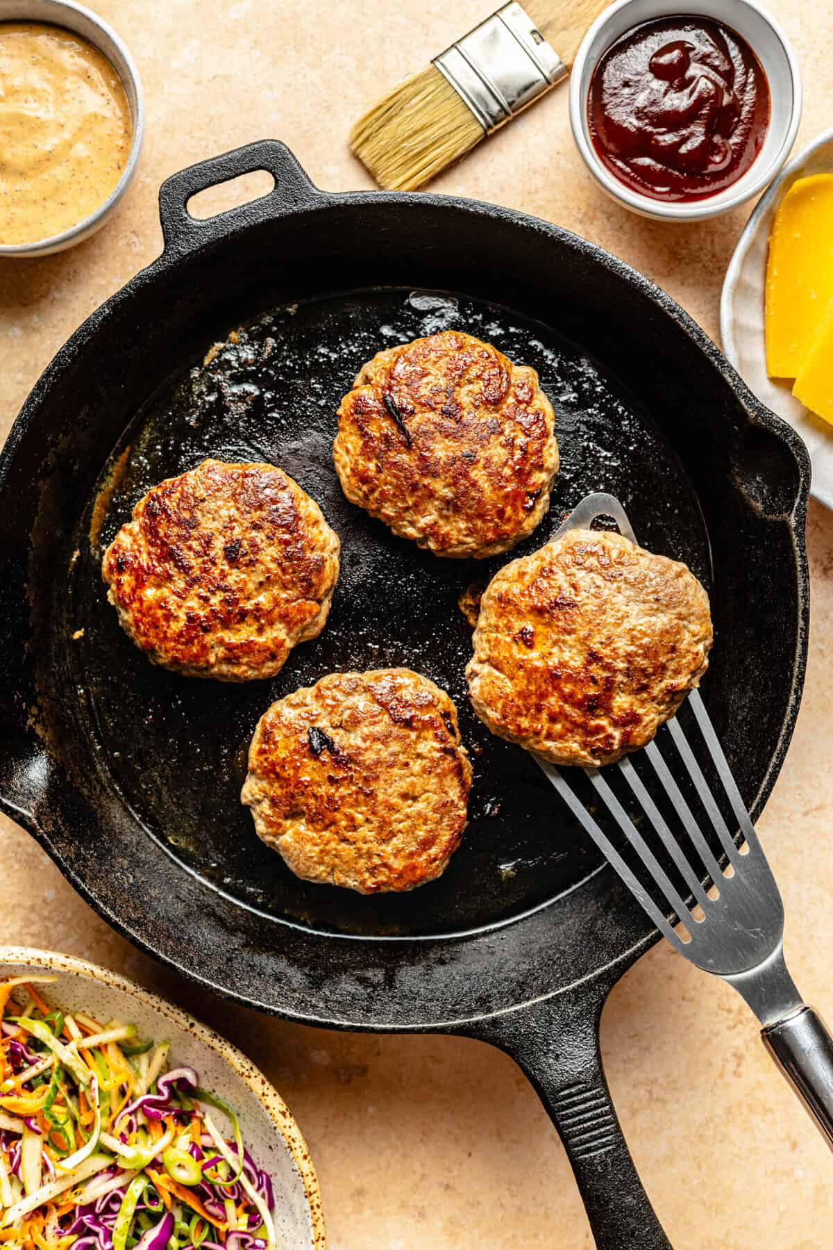 BBQ Chipotle Cheddar Chicken Burgers - All the Healthy Things