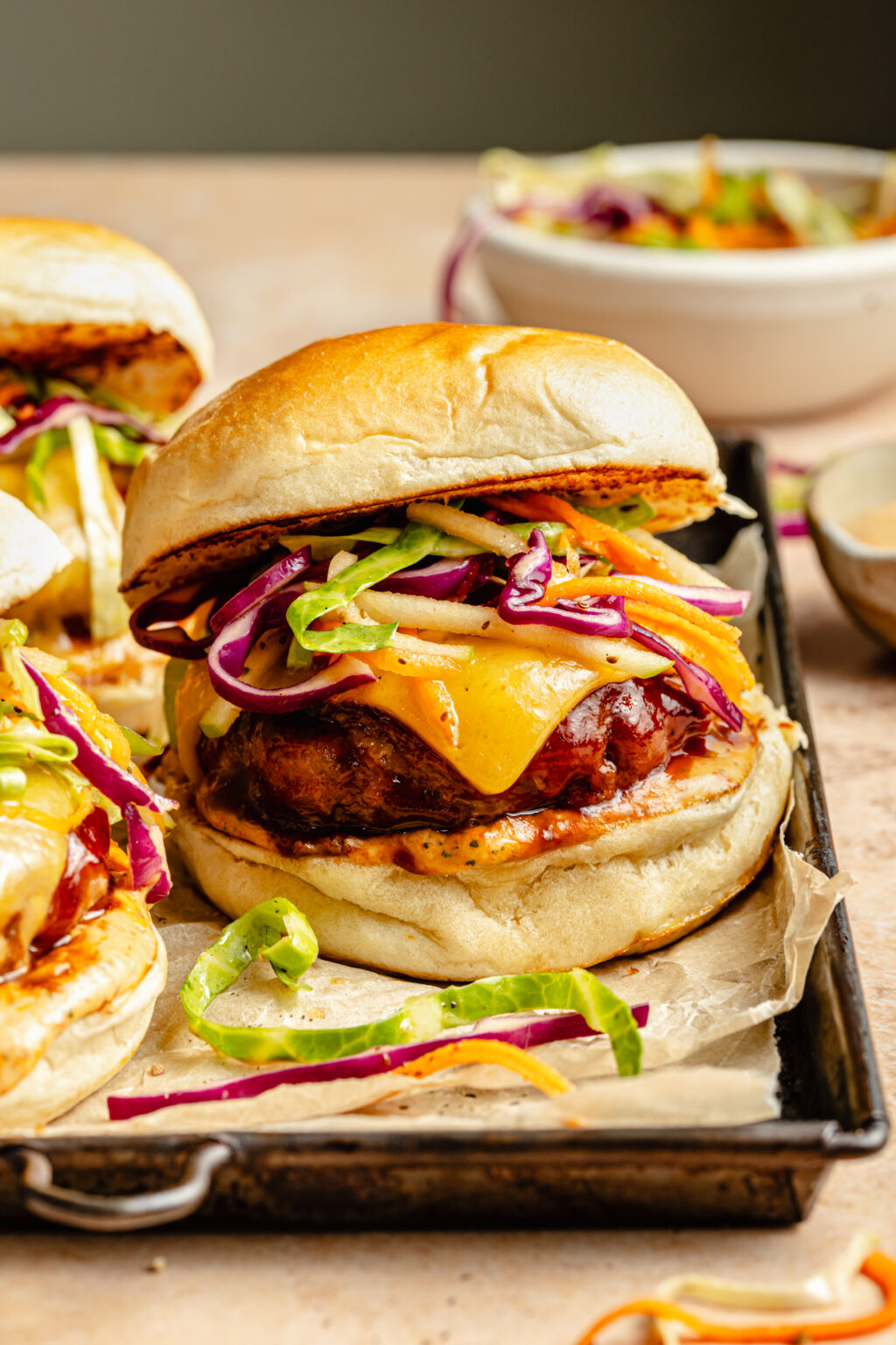 BBQ Chipotle Cheddar Chicken Burgers - All the Healthy Things