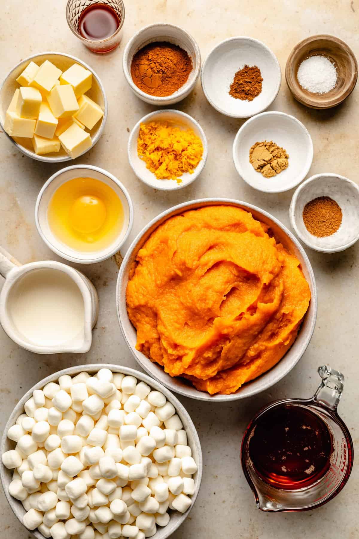 Brown Butter Orange Sweet Potato Casserole - All the Healthy Things