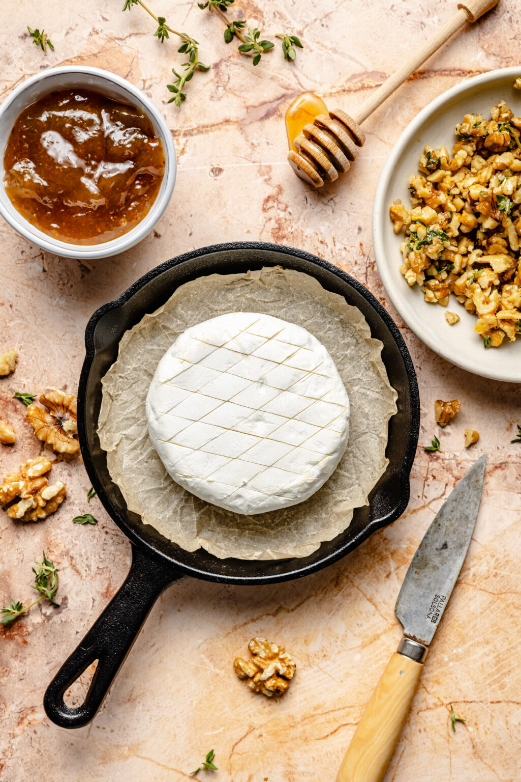 Easy Baked Brie with Jam - All the Healthy Things