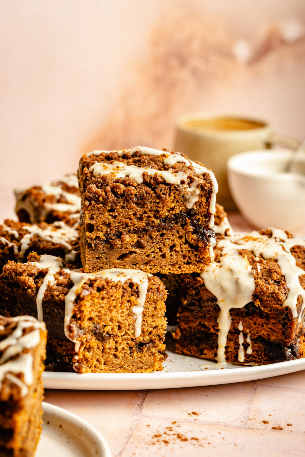 Sweet Potato Coffee Cake with Sweet Orange Icing - All the Healthy Things