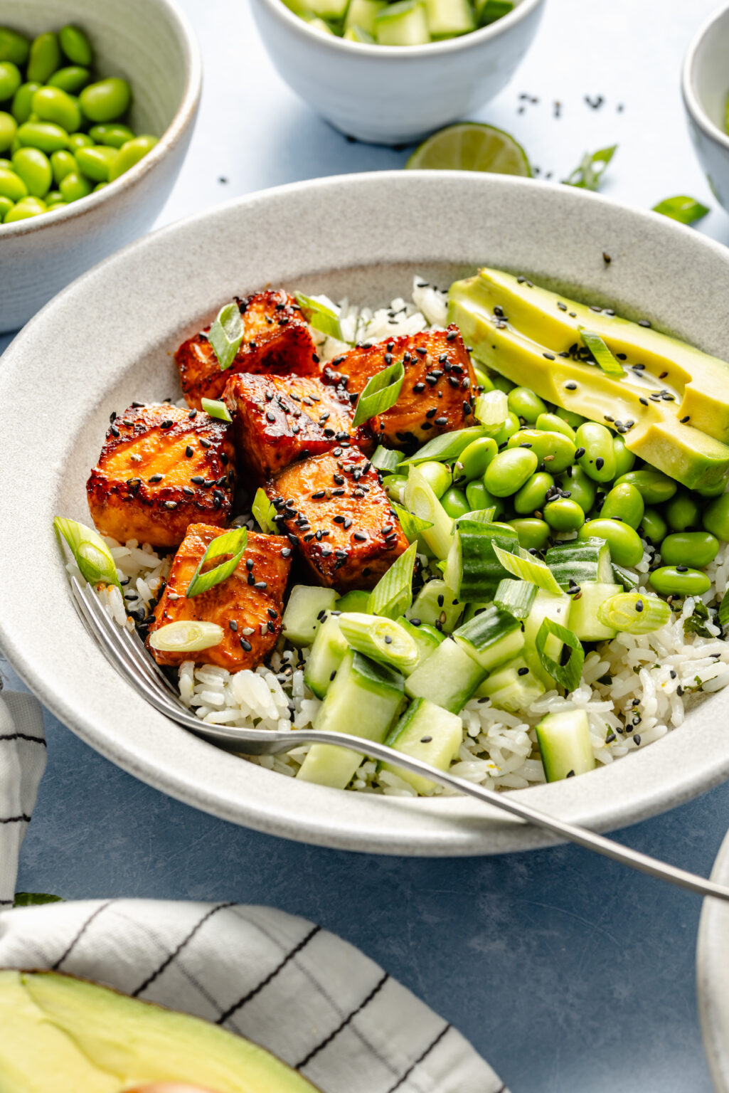 Gochujang Salmon Bowls - All the Healthy Things