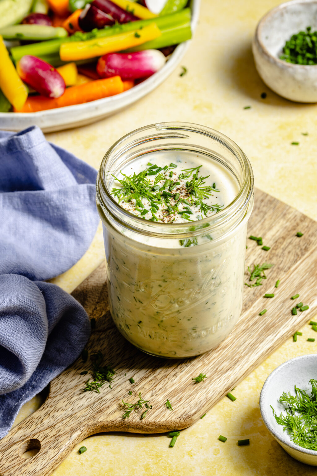 Green Goddess Ranch Dressing - All the Healthy Things
