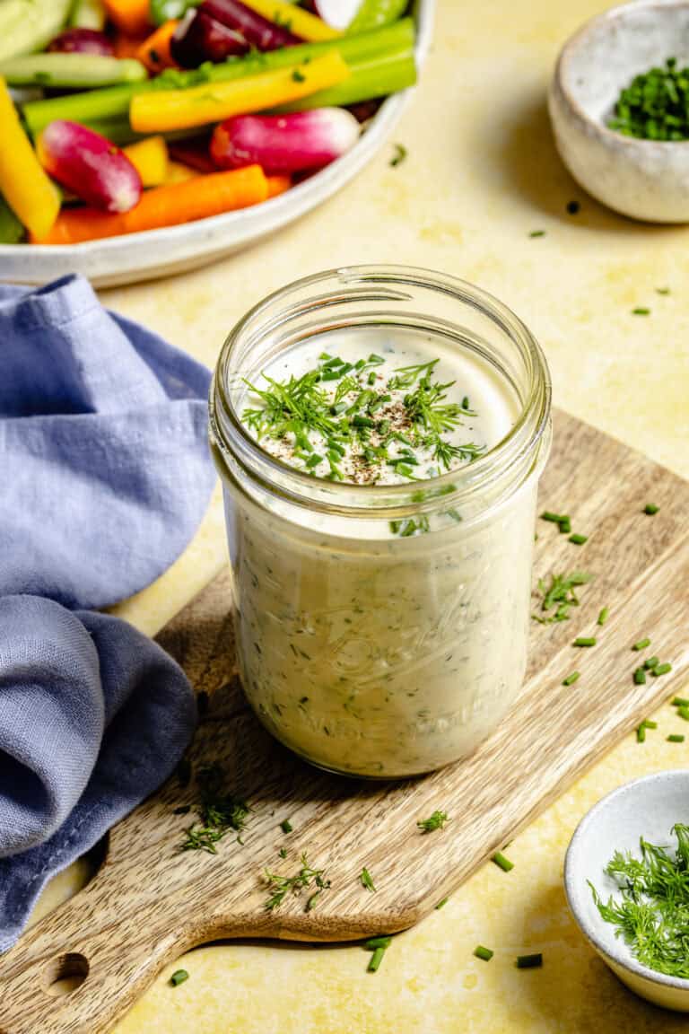 Green Goddess Ranch Dressing - All the Healthy Things