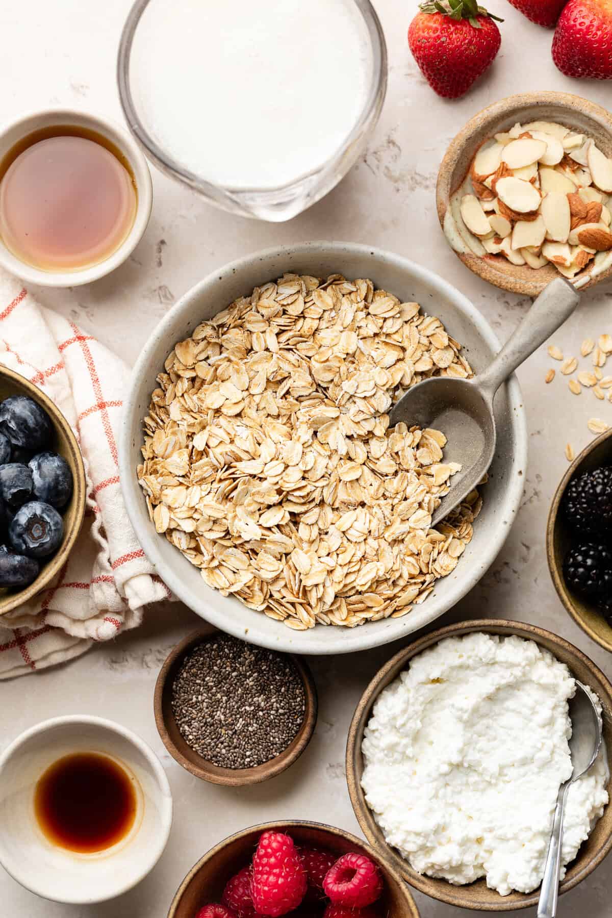 Cottage Cheese Overnight Oats - All the Healthy Things