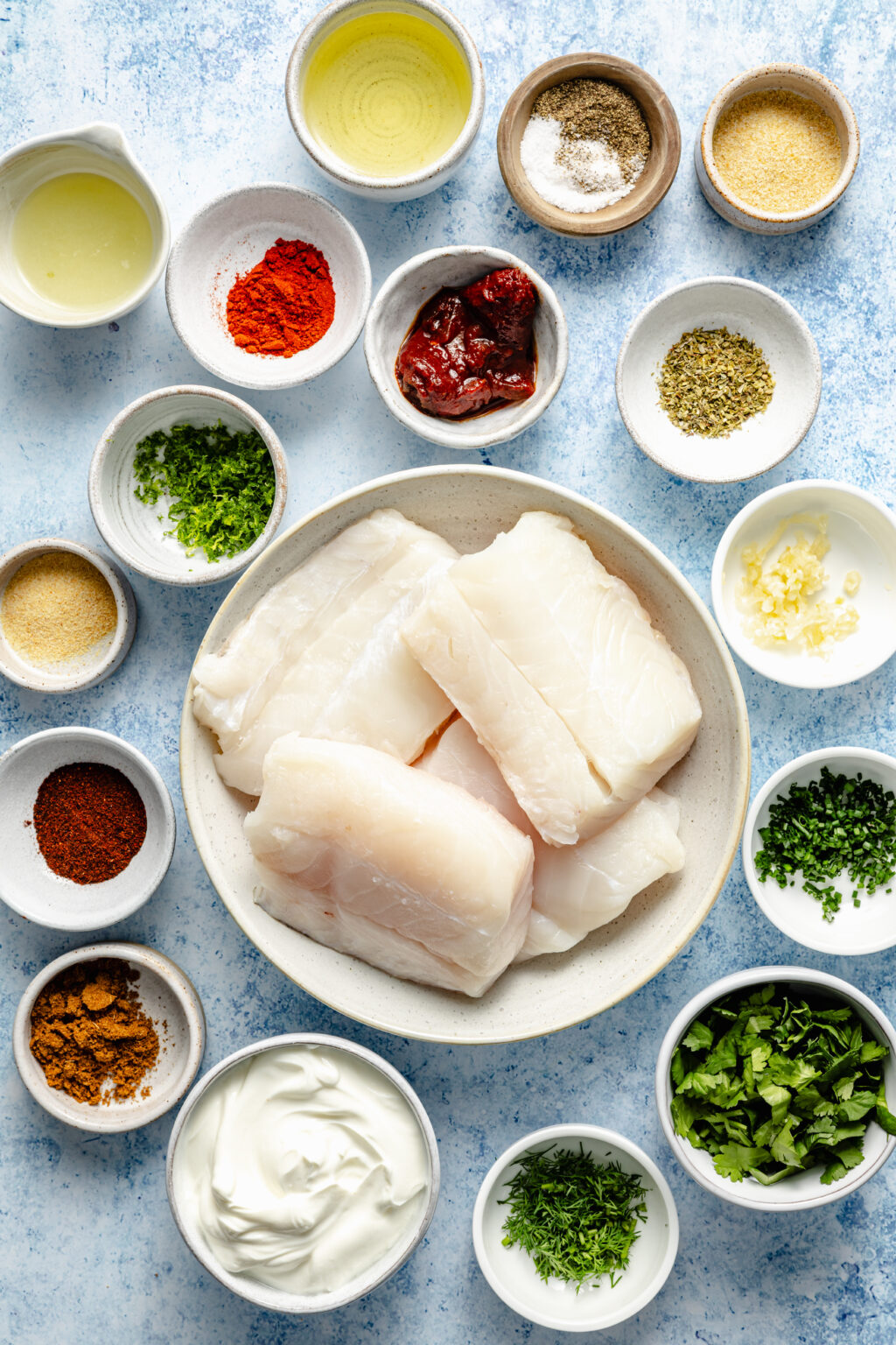 Fish Taco Bowls with Zesty Chipotle Ranch - All the Healthy Things