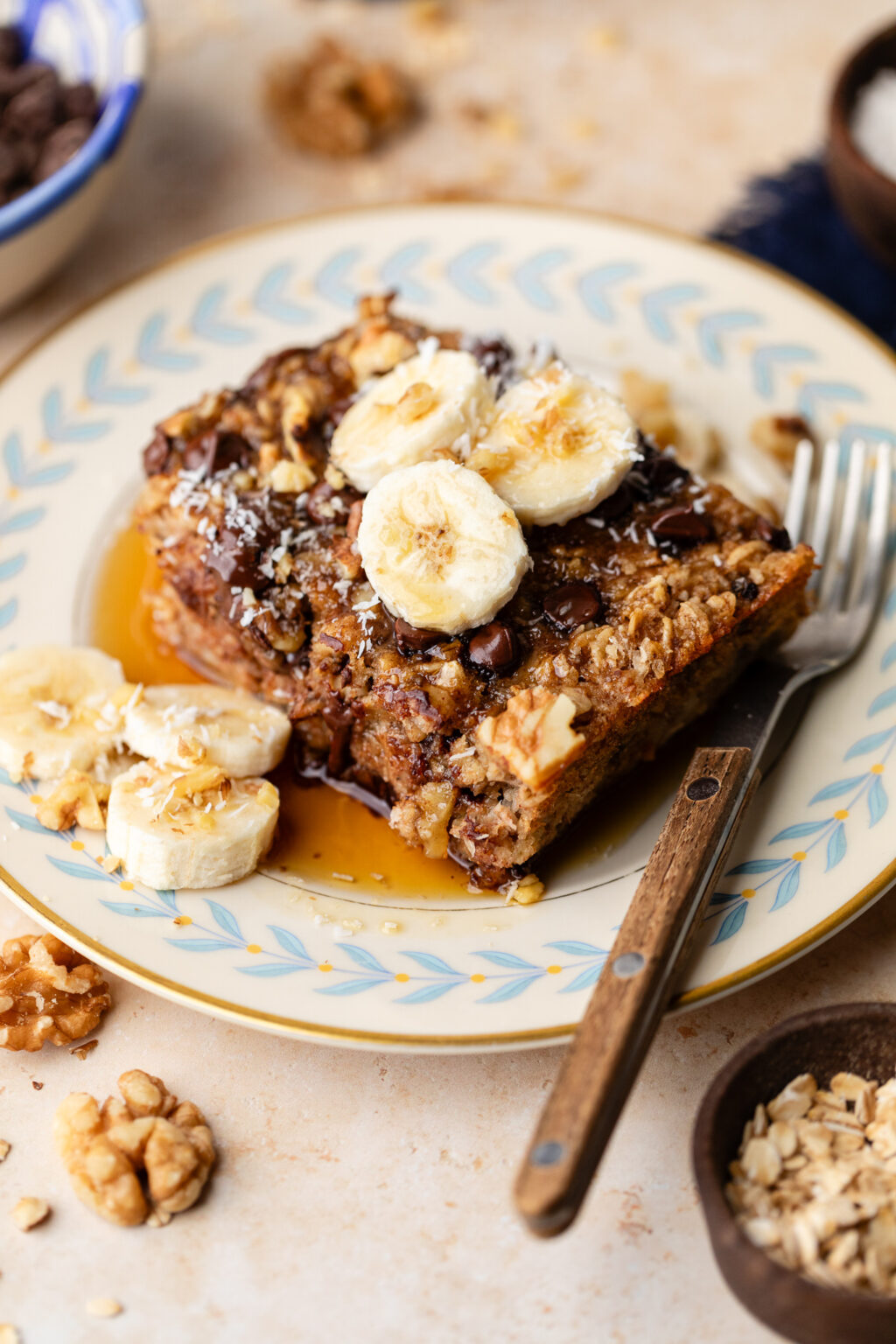Chunky Monkey Baked Oatmeal - All the Healthy Things