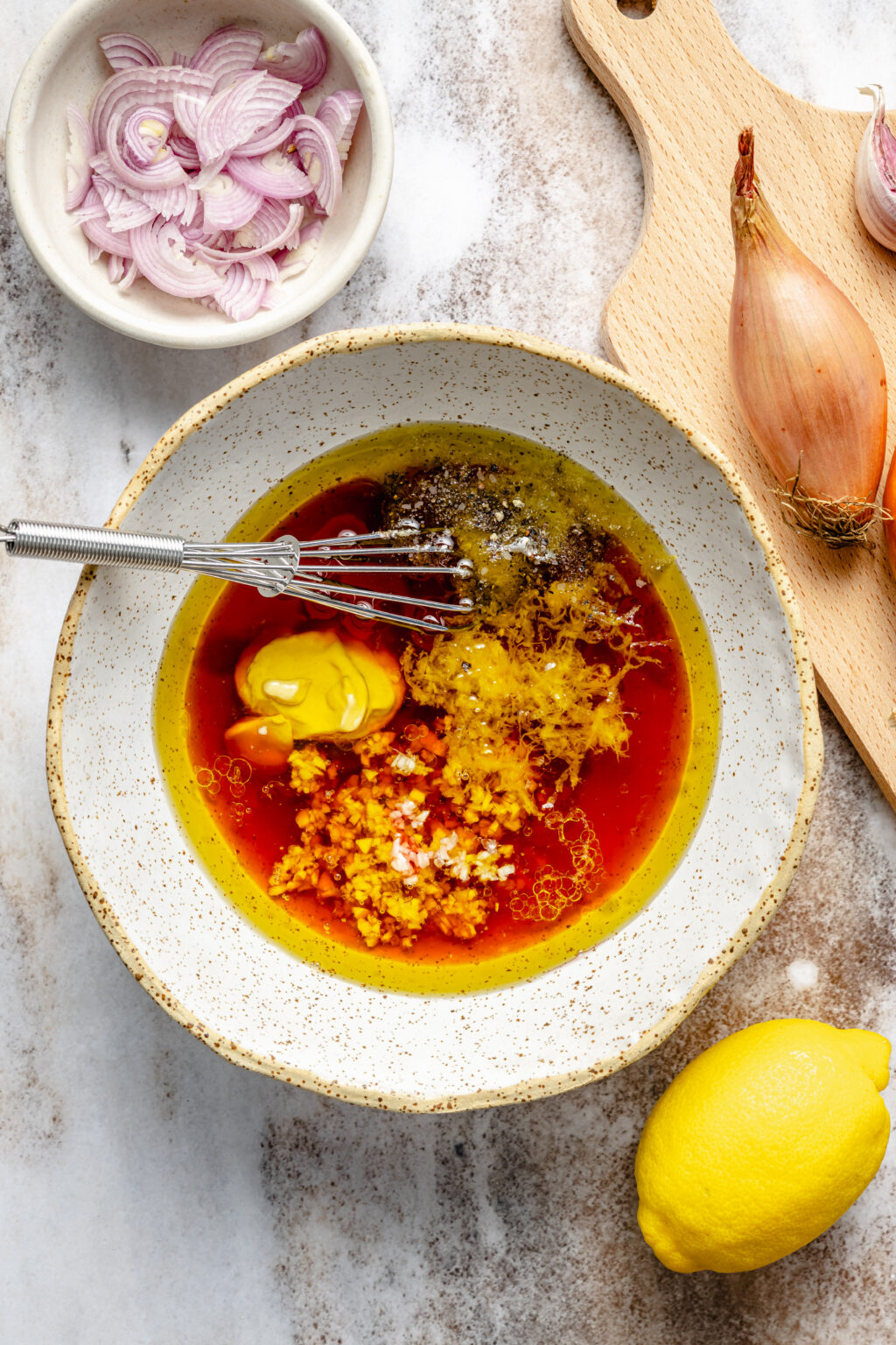 Lemon Shallot Vinaigrette Recipe - All the Healthy Things