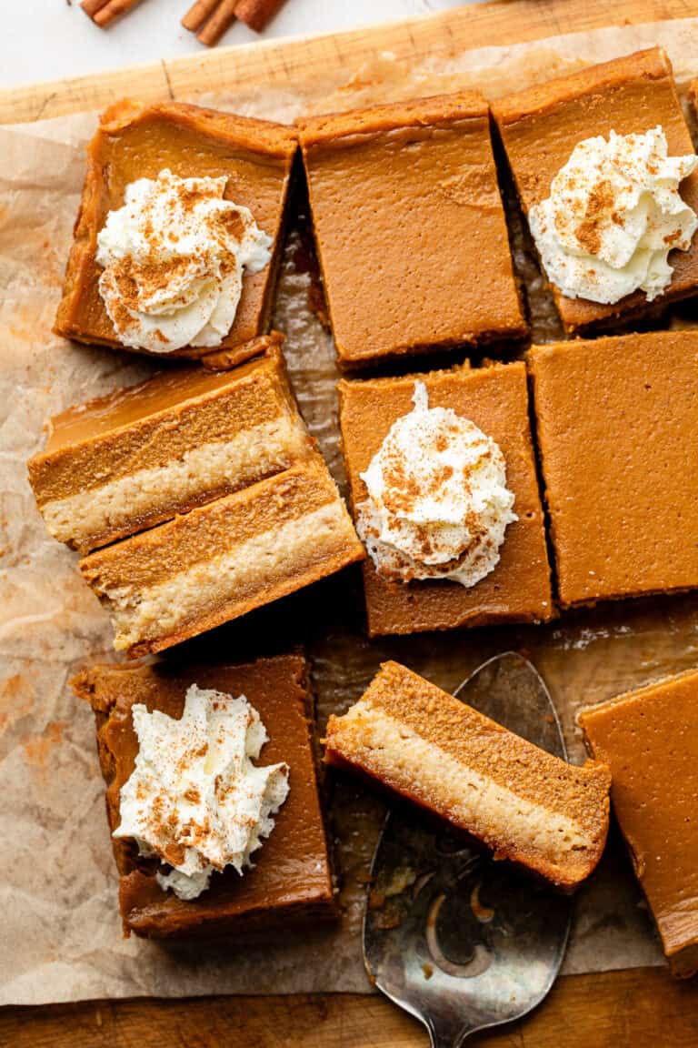 Easy Sweet Potato Pie Bars - All the Healthy Things