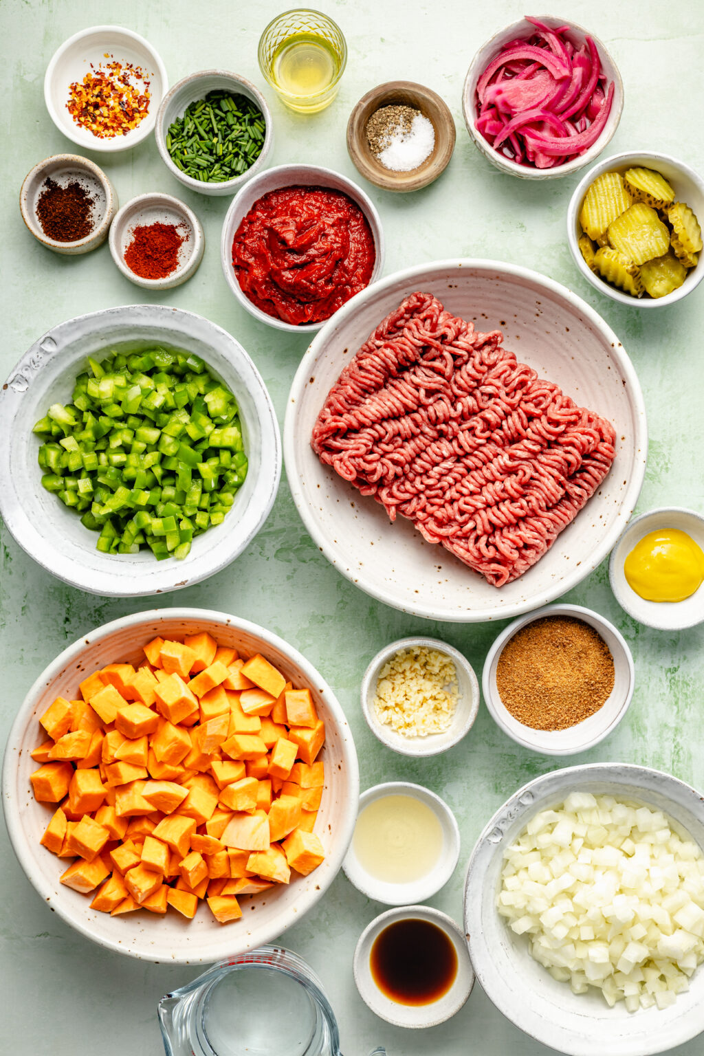 Sloppy Joe Bowls with Roasted Sweet Potatoes - All the Healthy Things